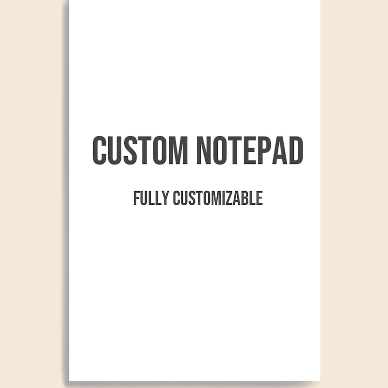 Personalized Notepads - Etsy