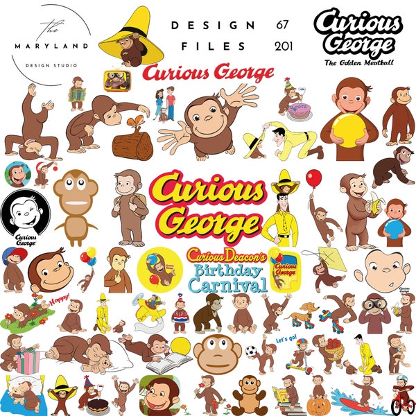 Curious George Svg - Etsy