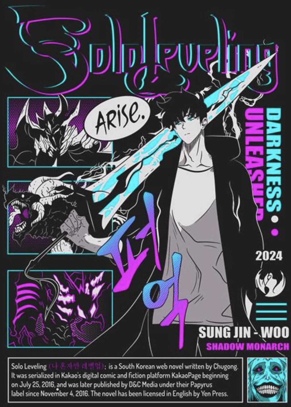 SOLO LEVELING VECTOR , Solo Leveling Kunst Vektorgrafik | Anime ...