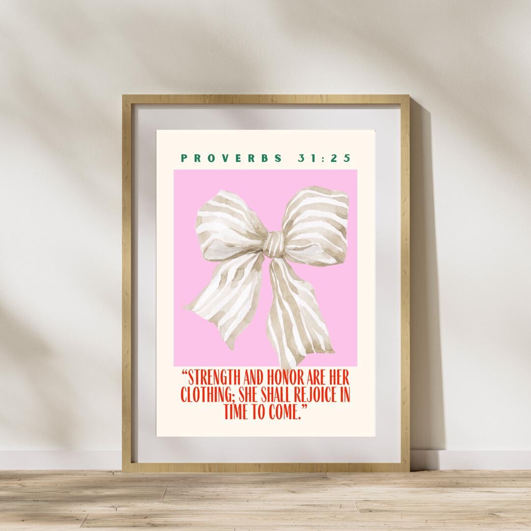 PROVERBS 3125 Scripture Bible Verse Wall Art, Christian Wall Decor ...