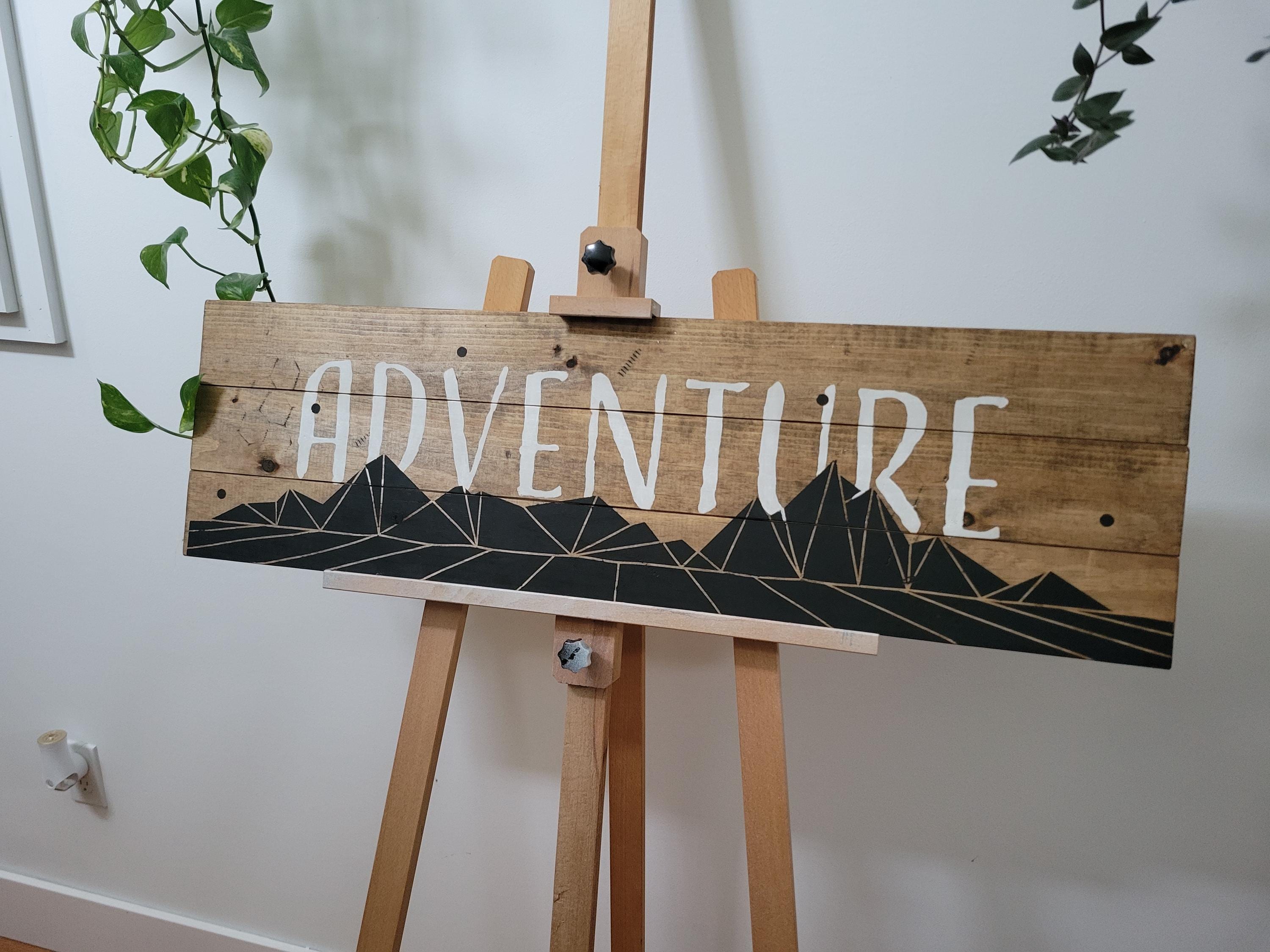 Adventure Wall Sign - Etsy