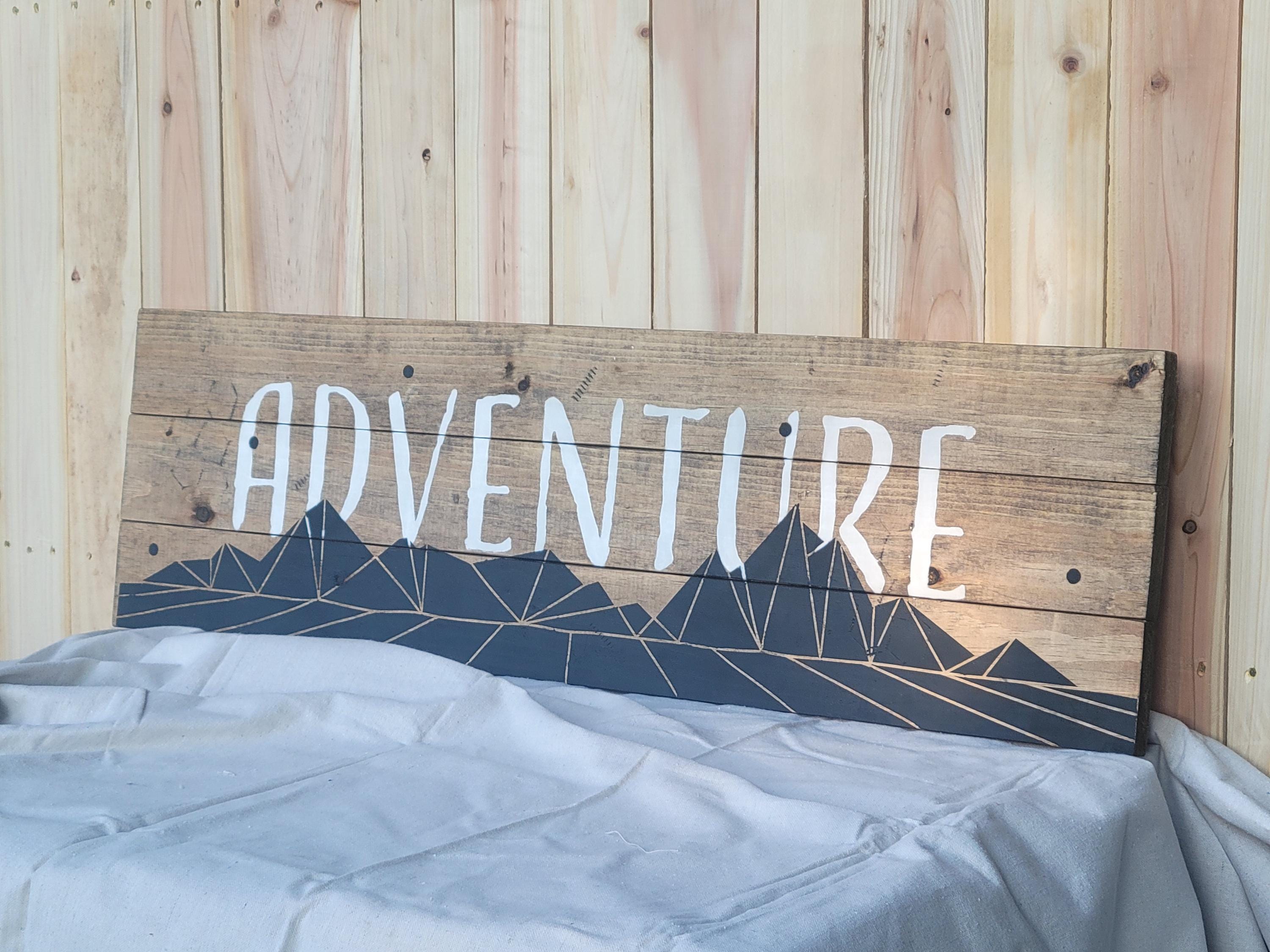 Adventure Wall Sign - Etsy