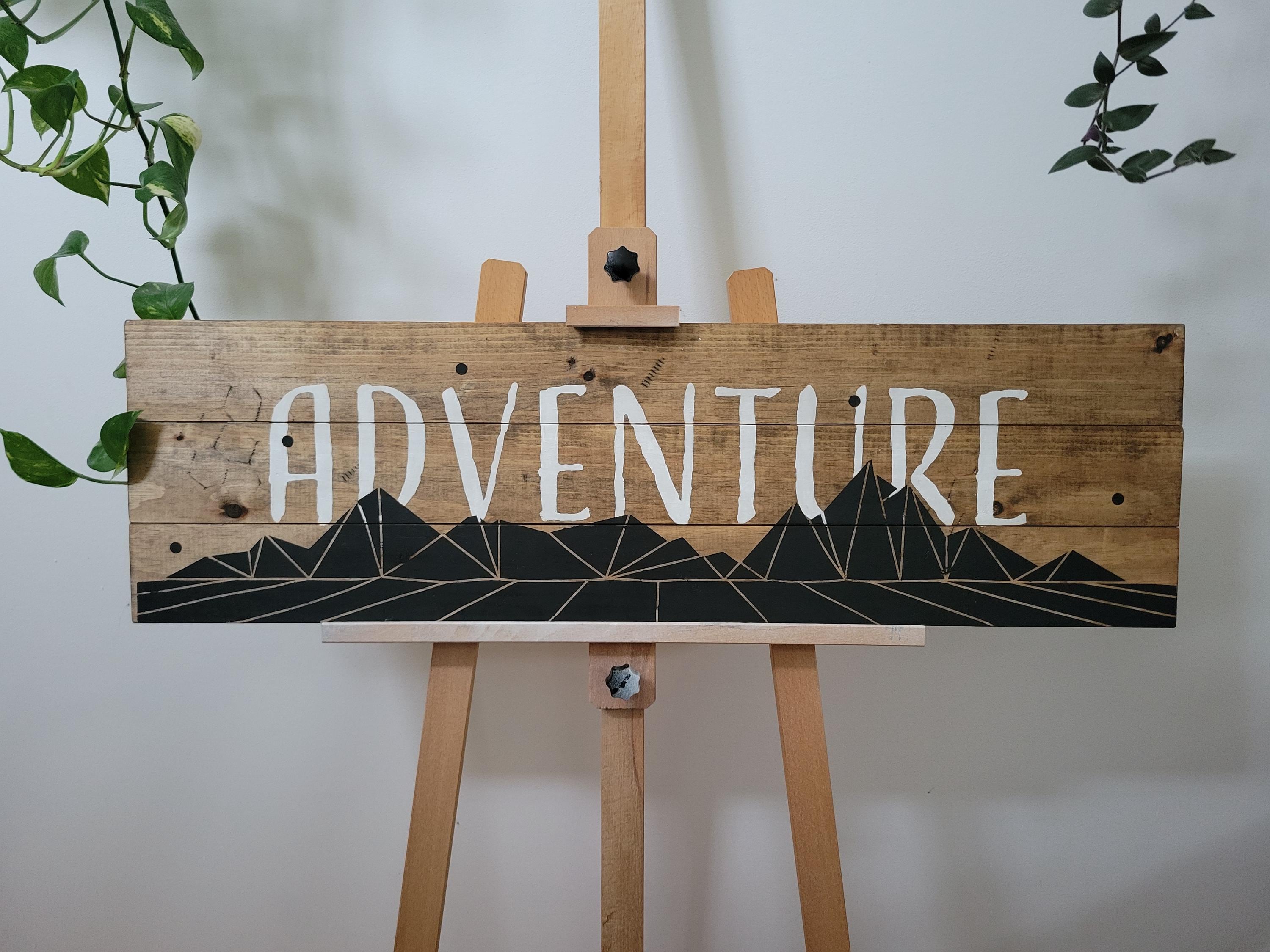 Adventure Wall Sign - Etsy