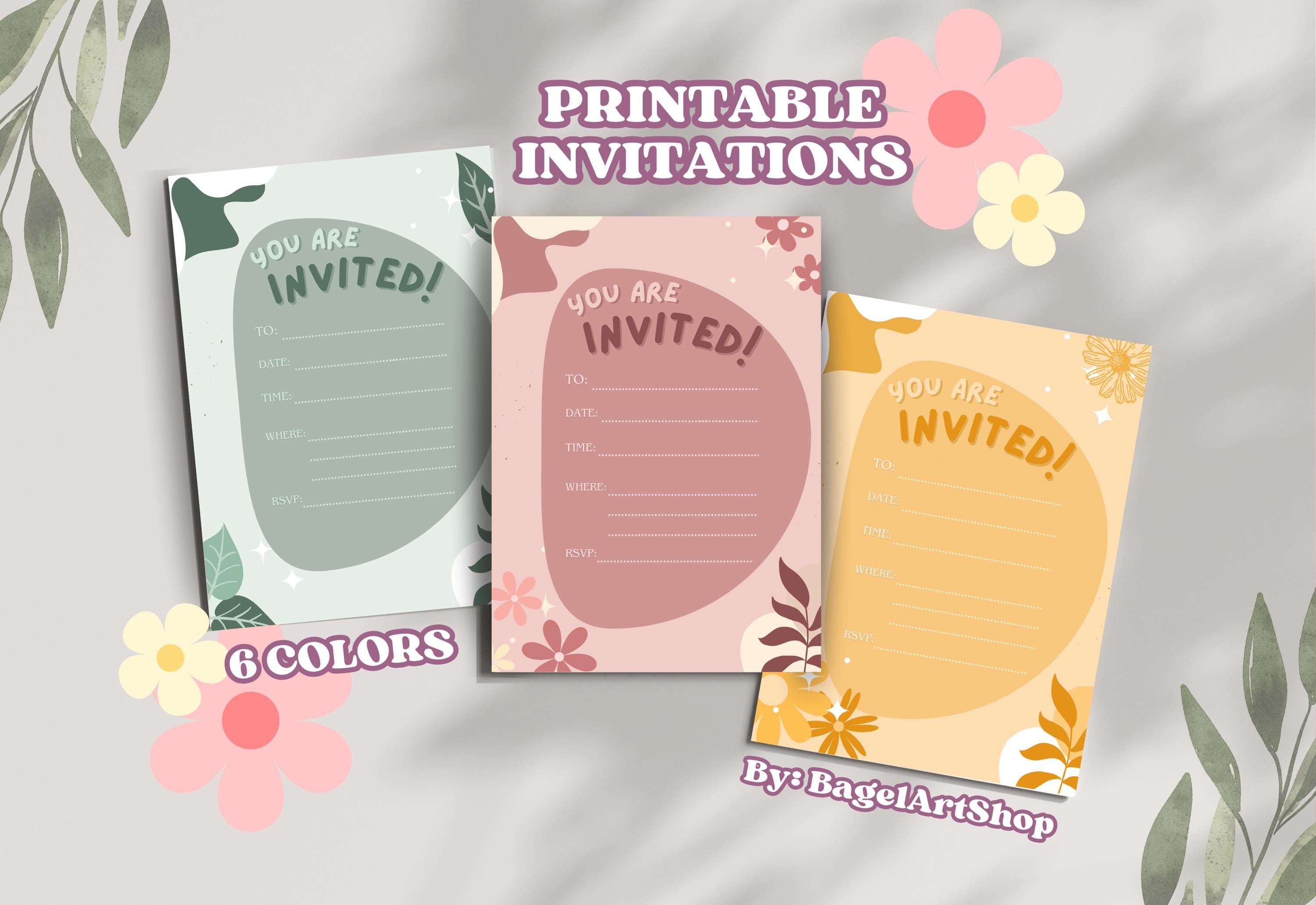 Invitaciones en blanco Invitación en blanco para descargar e imprimir ...