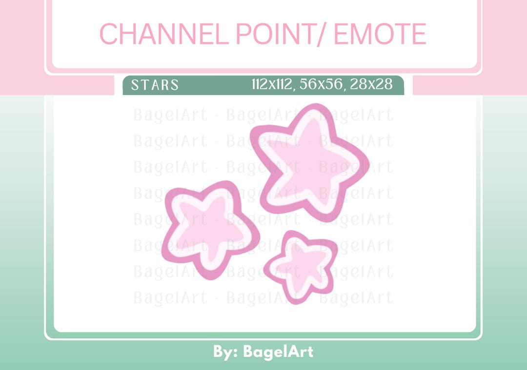Stars Channel Point - Star Emote - Twitch - Youtube - Discord - Emote ...