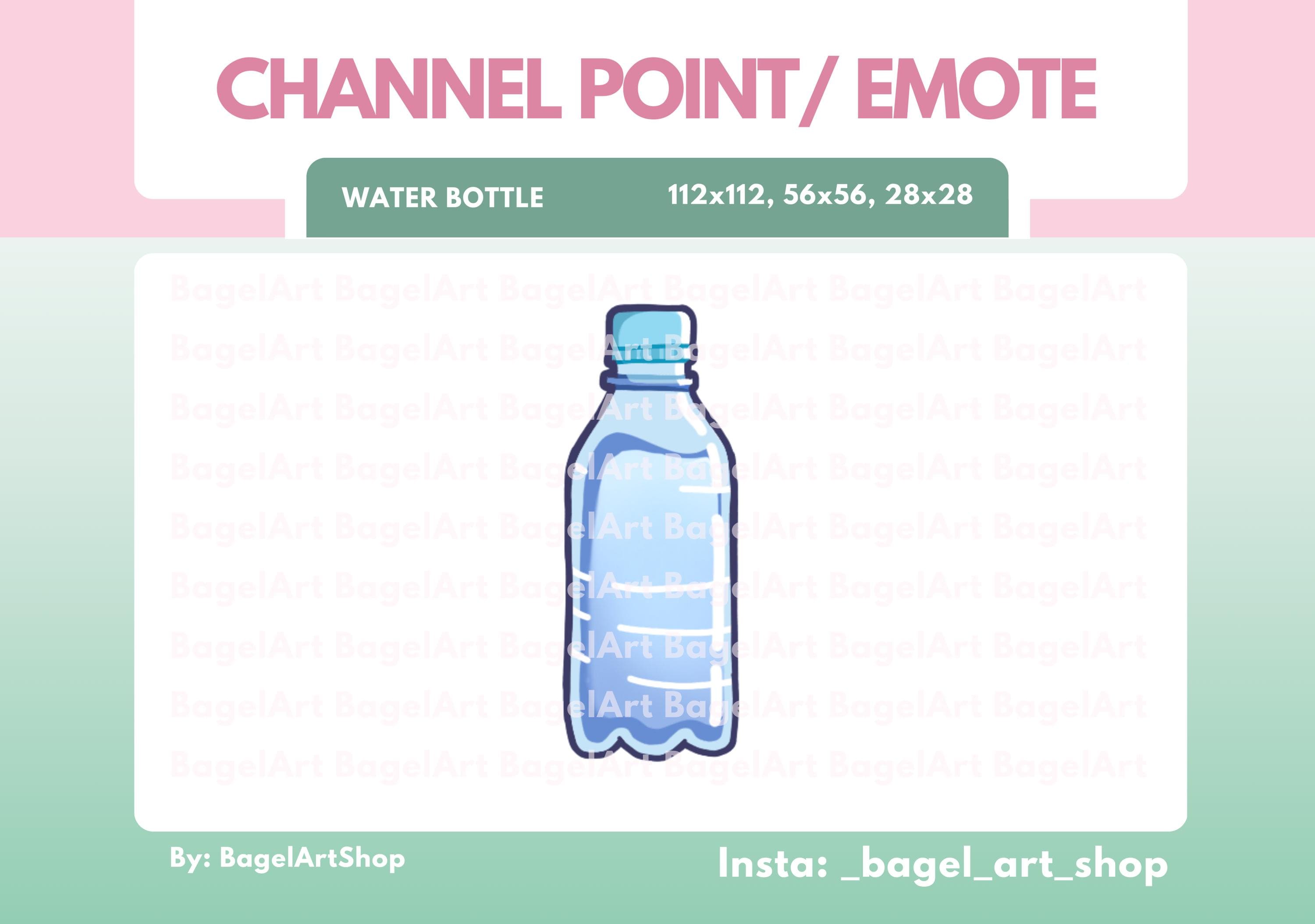 Water Channel Point - Water Bottle Emote - Twitch - Youtube - Discord ...
