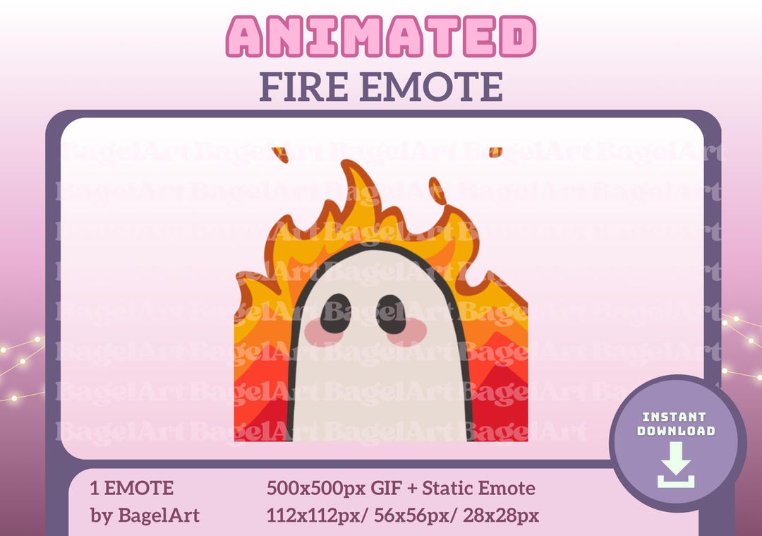 Animated Emote - Ghost Emote - Fire Emote - Everything is Fine - Cute ...