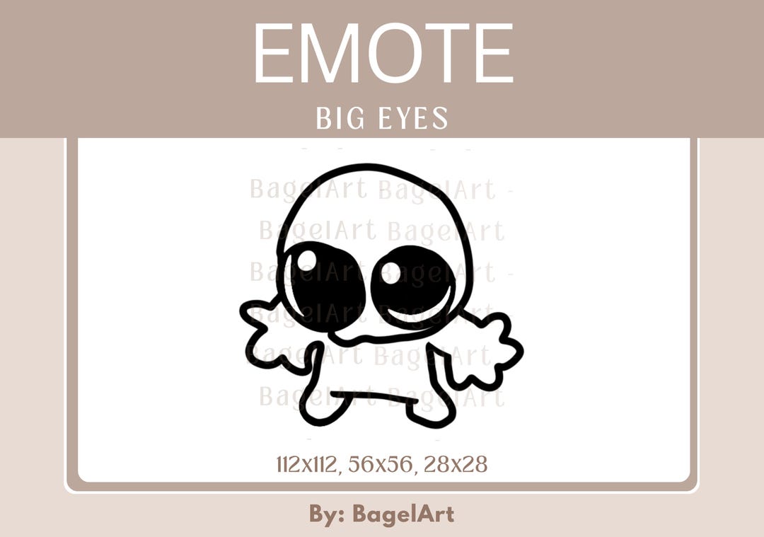 Big Eyes Meme Emote for Twitch, Youtube, Discord (digital Download) - Etsy