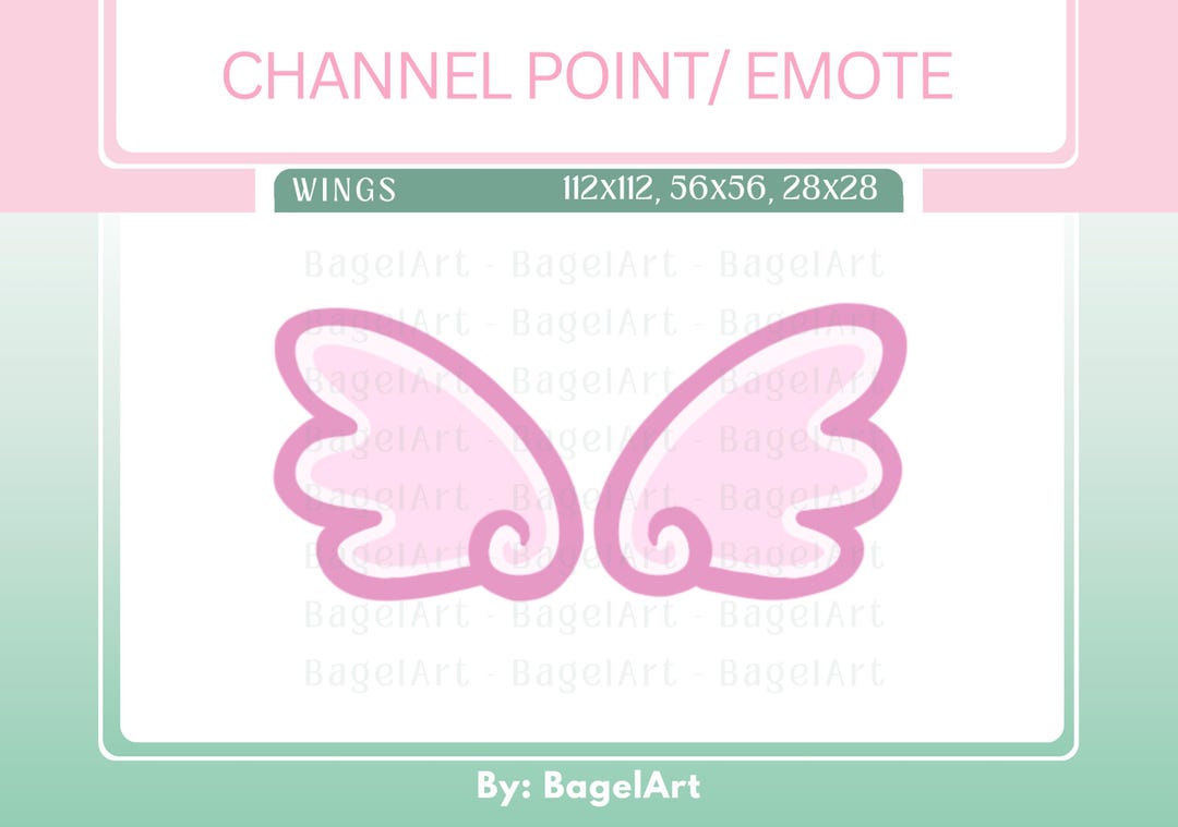 Wings Channel Point - Wing Emote - Twitch - Youtube - Discord - Emote ...