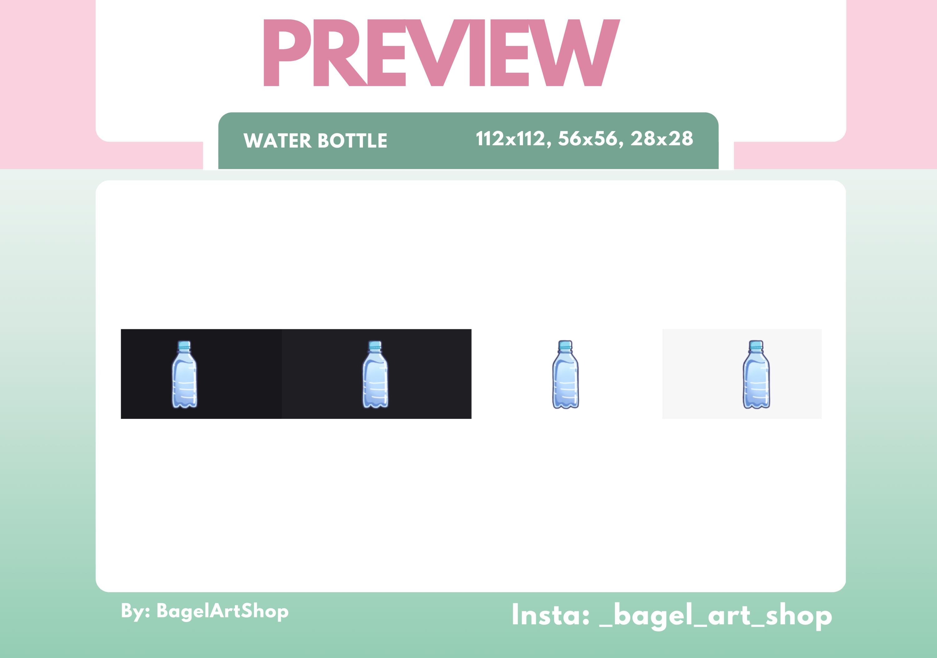 Water Channel Point - Water Bottle Emote - Twitch - Youtube - Discord ...