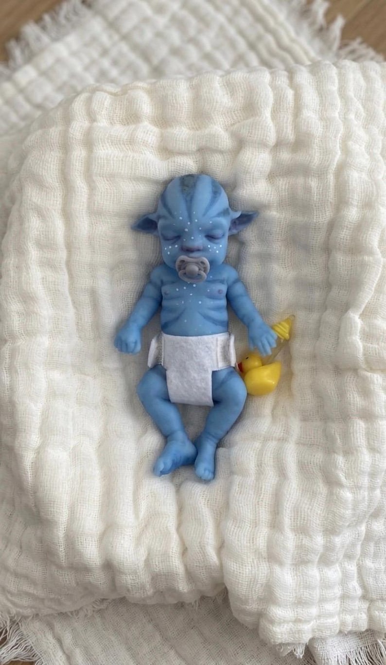 Avatar Silicone Baby, Na Vi, Alien Silicone Baby, Blue Goblin Reborn ...