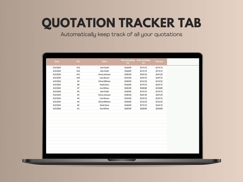 Quotation Template Quote for Small Business Simple Quotation Maker Tool ...