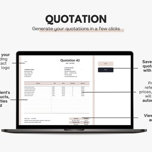 Quotation Template | Quote for Small Business | Simple Quotation Maker Tool | Google Sheets ...