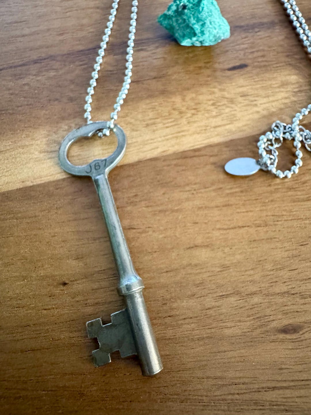 Vintage-style Skeleton Key Necklace – Rustic Alloy Pendant, Stainless ...