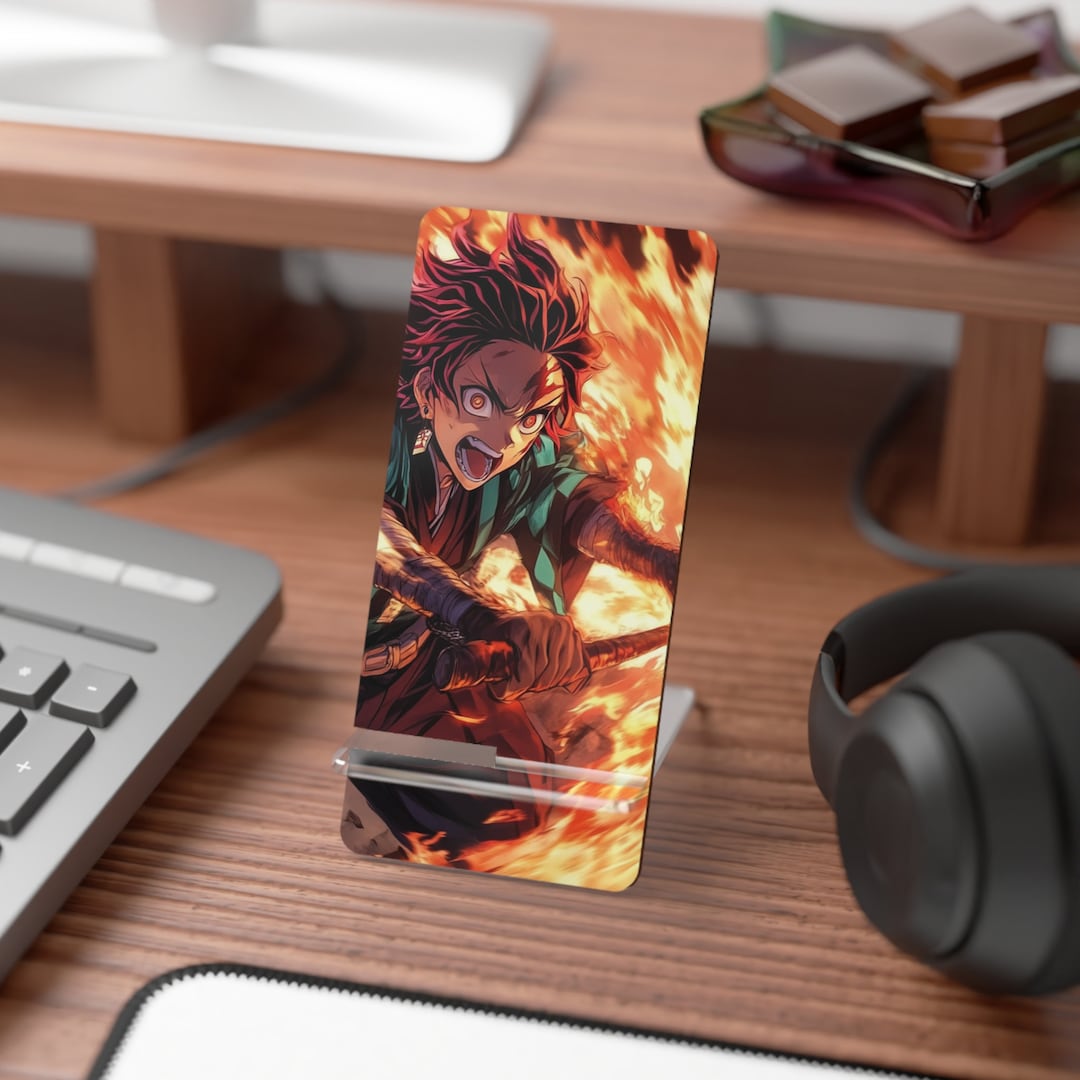 Anime Demon Slayer Tanjiro Phone Stand | Gift for Nerd | Man Cave Decor ...