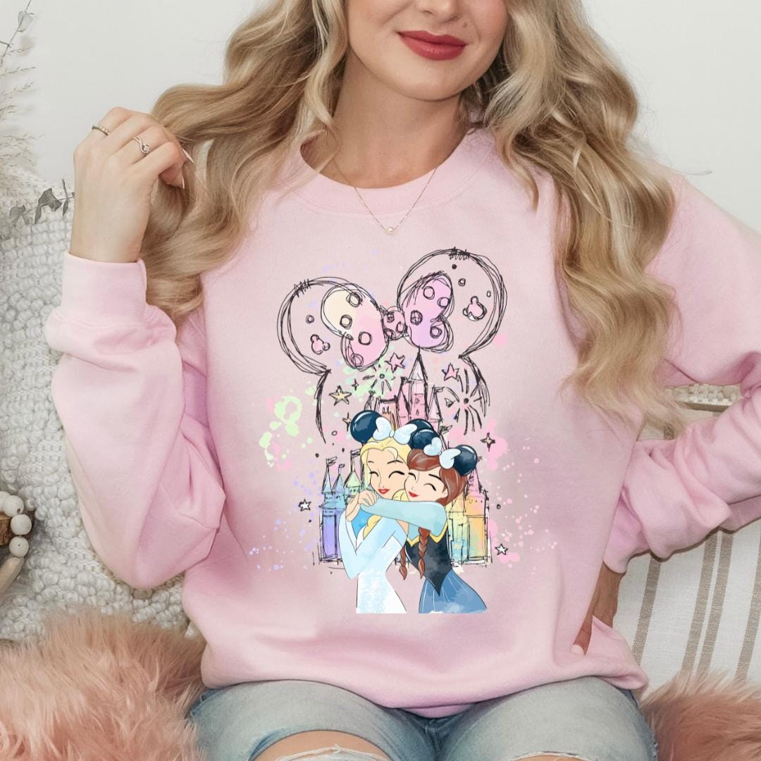 Elsa and Anna Besties T-shirt, Disney Frozen Sisters Sweater, Anna and ...