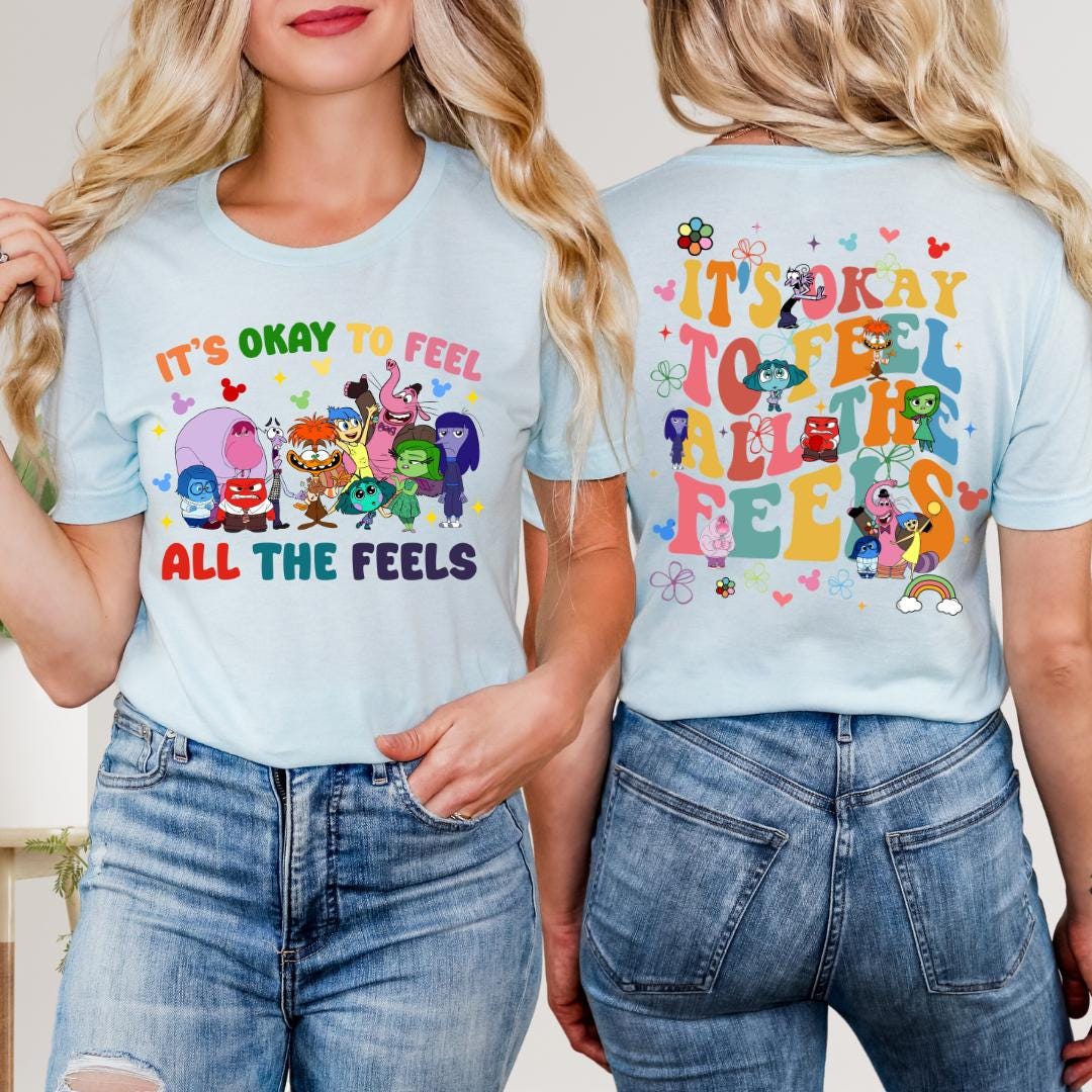 Inside Out All Emotions T-shirt, It's Okay to Feel All the Feels Shirt ...
