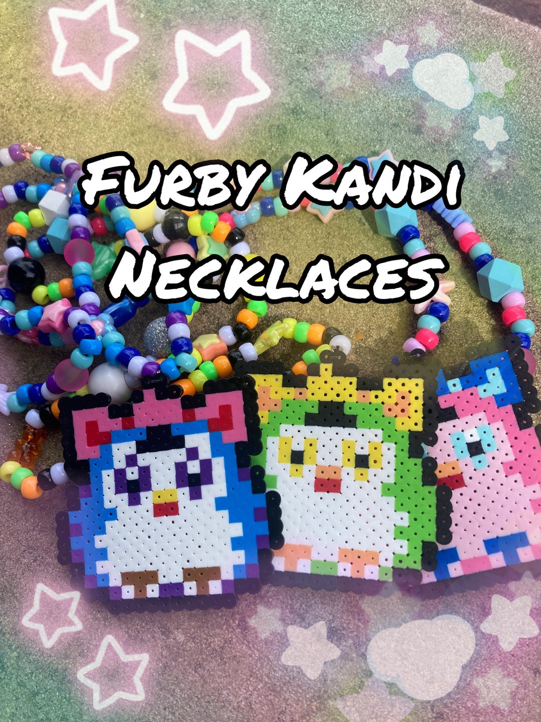 Furby Kandi Necklace: Rave Beaded Jewelry - Etsy
