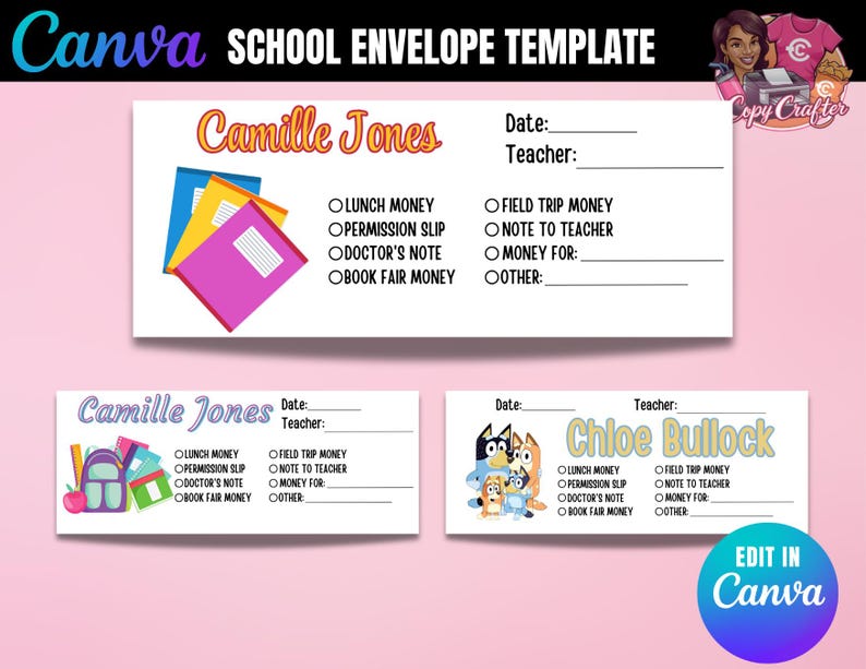 School Envelopes | Student/teacher Envelopes - Etsy