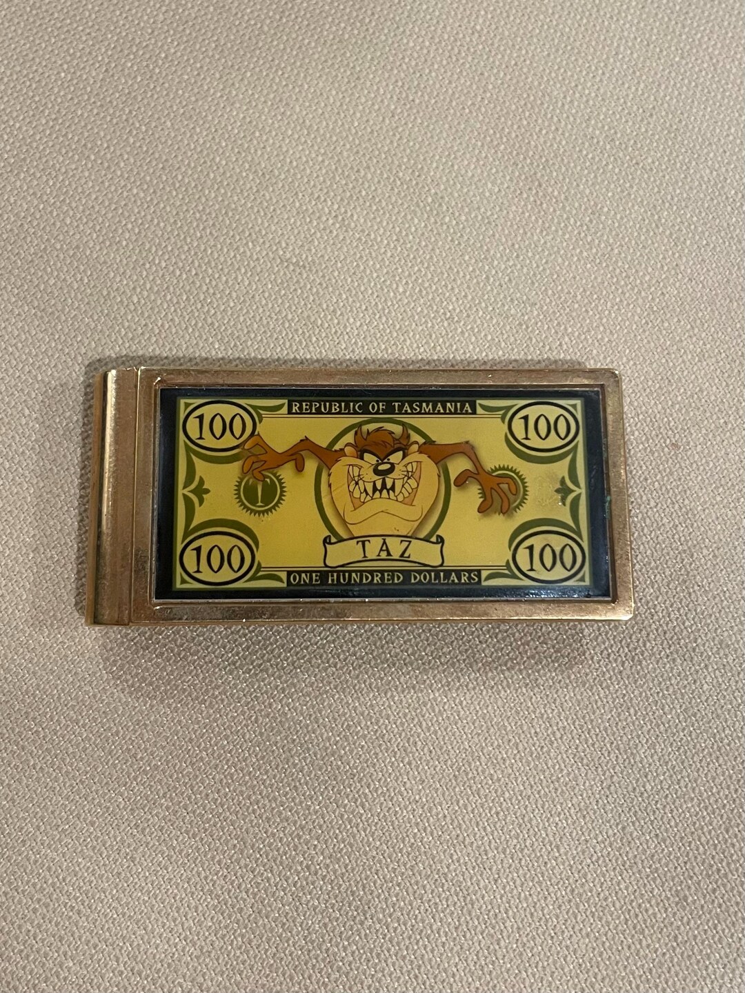 Vintage Tasmanian Devil Money Clip • One Hundred Dollar Bill Design ...