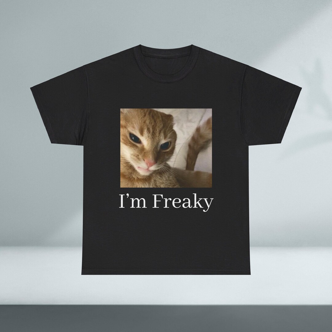 Freaky T-shirt, Funny Meme T-shirt, Tiktok Meme, Brain Rot T-shirt ...