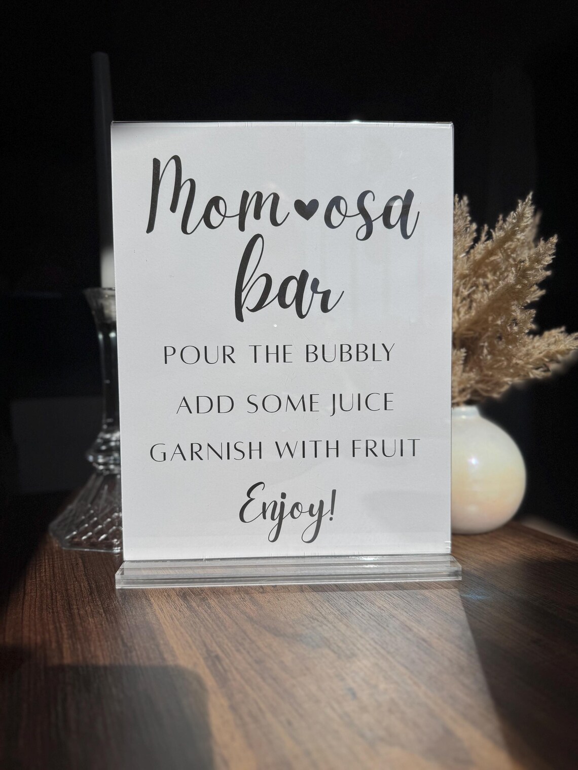 Mom-osa Bar Sign: Baby Shower Mimosa Bar Printable (digital Download ...