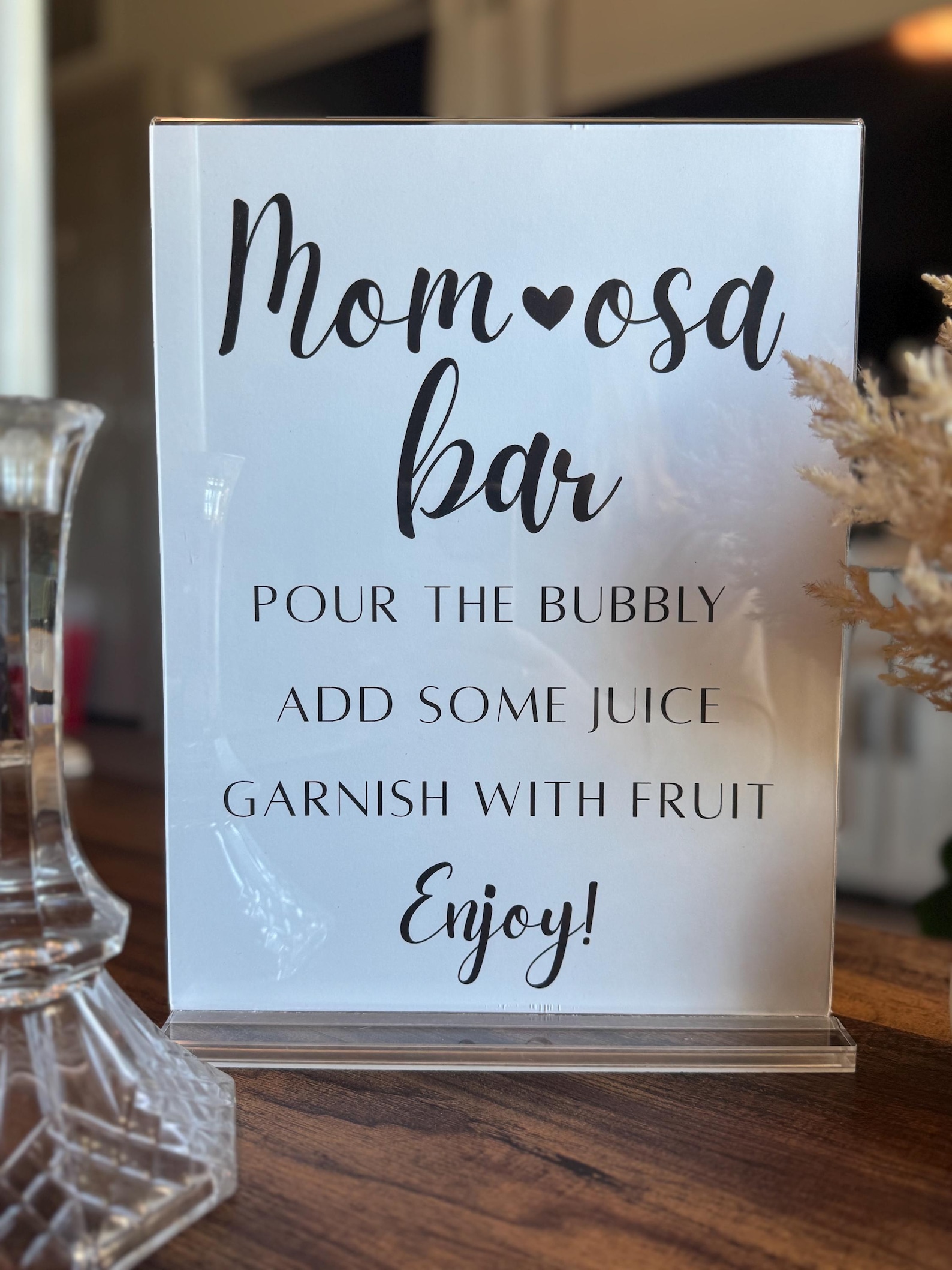 Mom-osa Bar Sign: Baby Shower Mimosa Bar Printable (digital Download ...