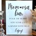 Mom-osa Bar Sign: Baby Shower Mimosa Bar Printable (digital Download ...