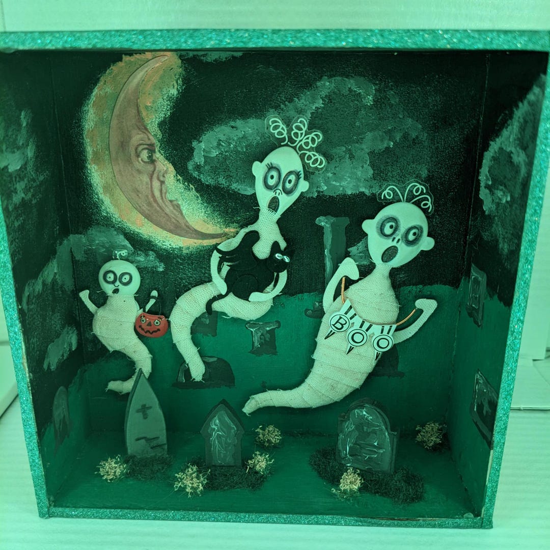 Stroll Through the Graveyard - Shadow Box Decor - Etsy
