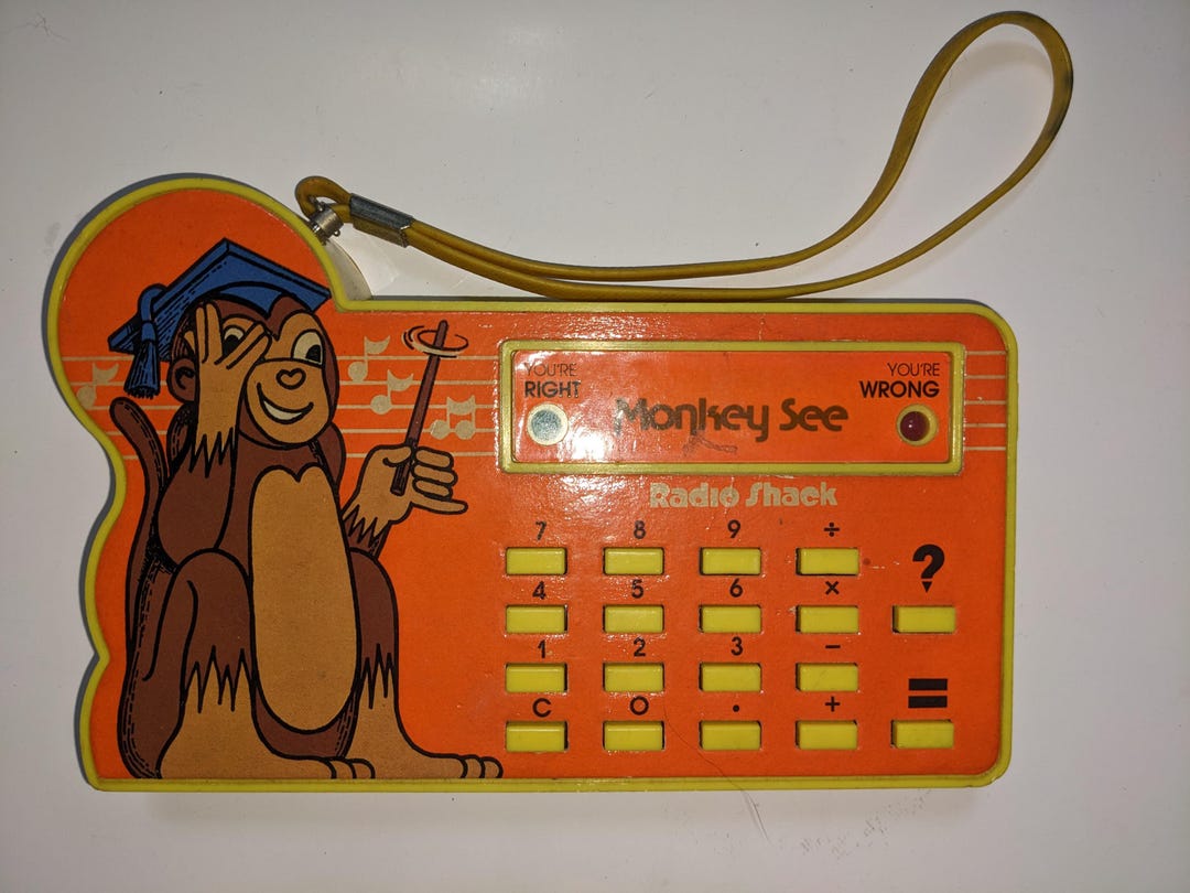 Vintage Radio Shack monkey See Electronic Game - Etsy