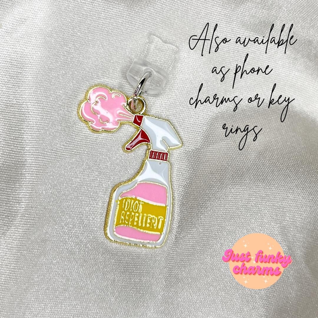 Spray Bottle Charm, Funny Gag Gifts, Idiot Repellent Charm, Quirky ...