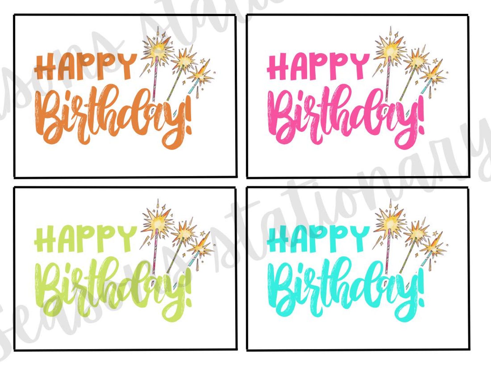 Student Happy Birthday Treat Tags and Certificate - Etsy