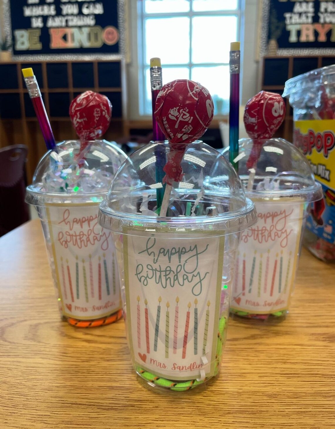 Student Happy Birthday Treat Tags and Certificate - Etsy