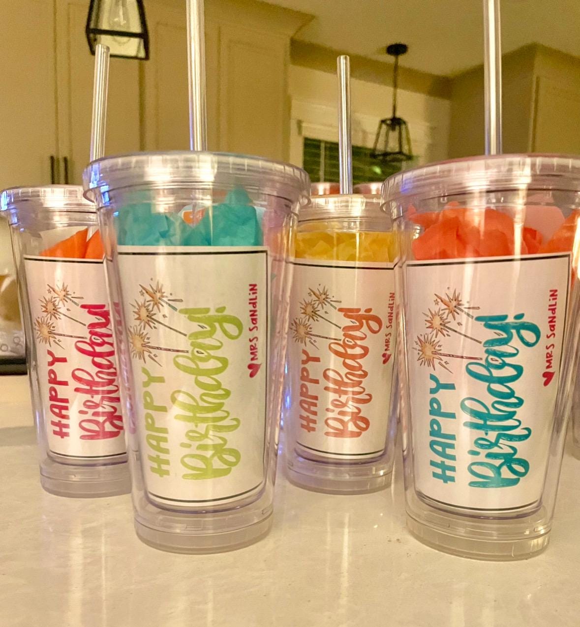 Student Happy Birthday Treat Tags and Certificate - Etsy