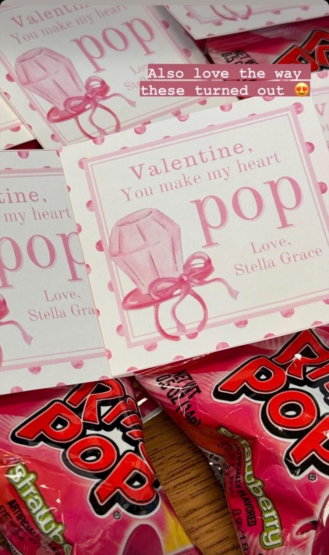 Printable Ring Pop Valentine Tag - Etsy