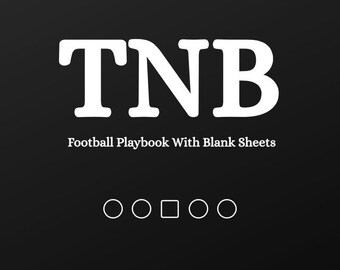 Football Playbook Blank Play Sheets 8 on a Page Portrait Blank Sheets ...
