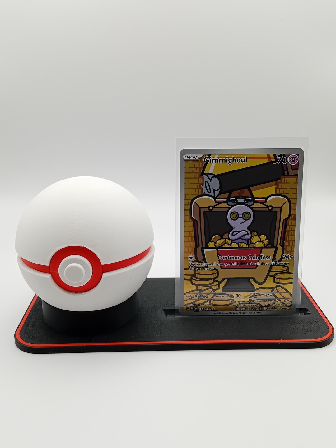 Pokeball & Card Display Stand Pokemon Card Display - Etsy