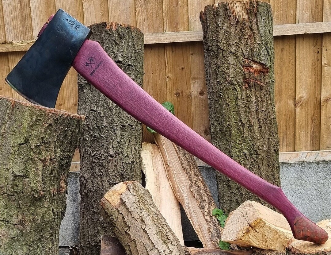 Spearwell 4.5 Lb Vintage Wedge Pattern Axe, on a Handmade 31 ...