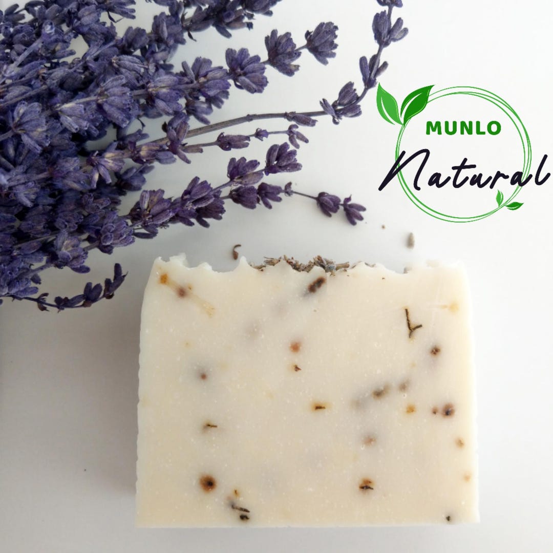 Handmade Organic Lavender Soap Bar All Natural Ingredients, No Colorant ...