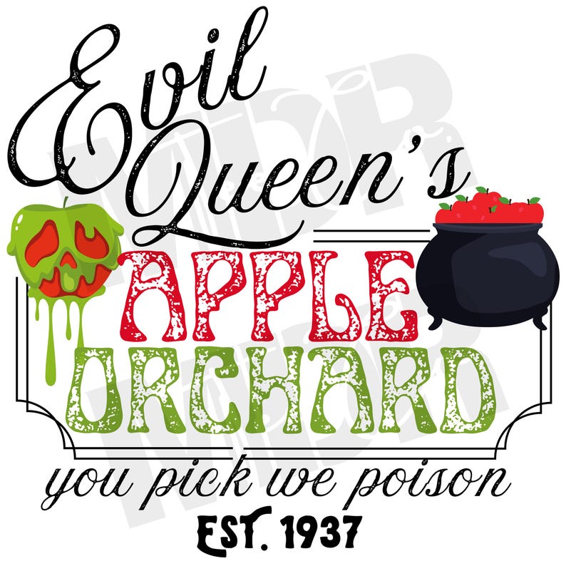 Mdrteeco Evil Queen Apple Orchard PNG 300dpi **DIGITAL Image Only* - Etsy