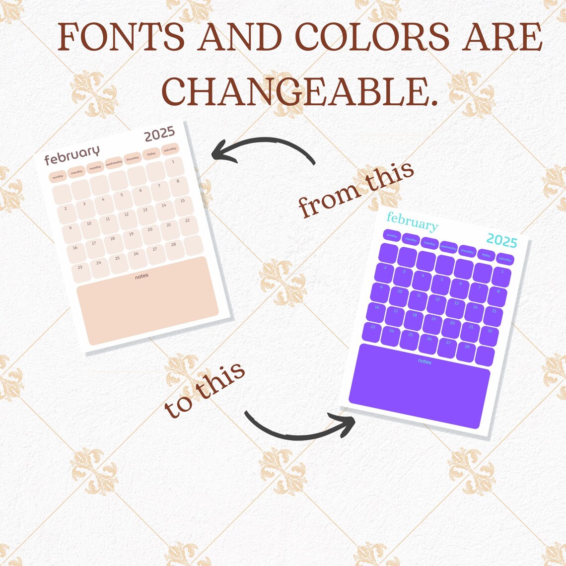 2025 Calender, Printable Calender 2025, Editable 2025 Calender Template ...