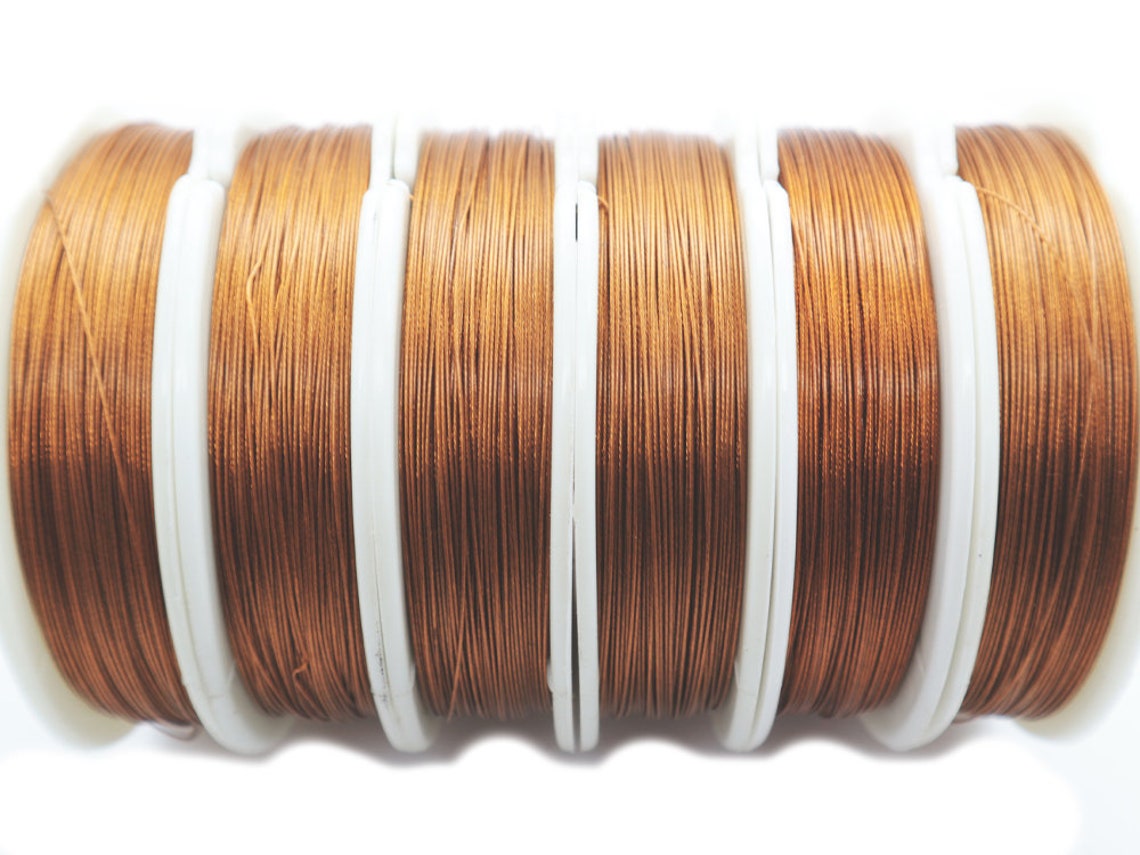Tiger Tail Beading Wire | 0.35mm-0.45mm | 328 Feet or 100 Meters | 1 ...