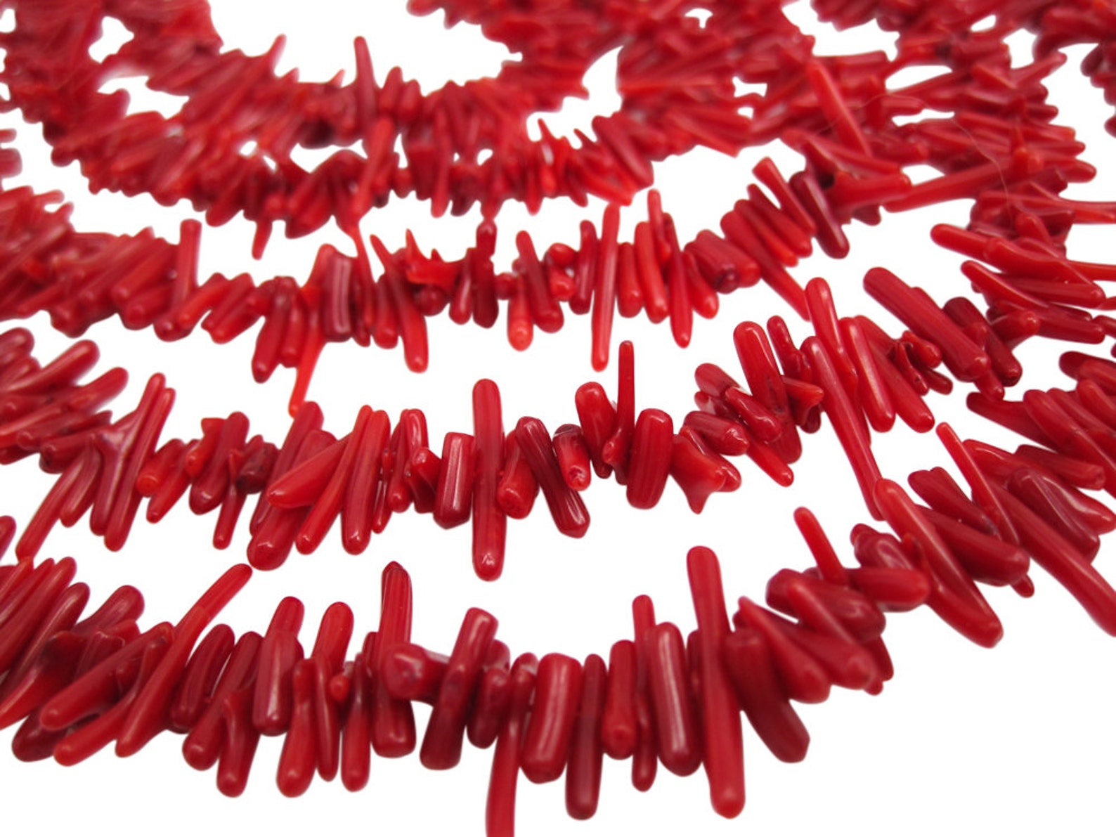 Red Coral Beads Spikey Coral Red Coral Chips SKU 4196A - Etsy