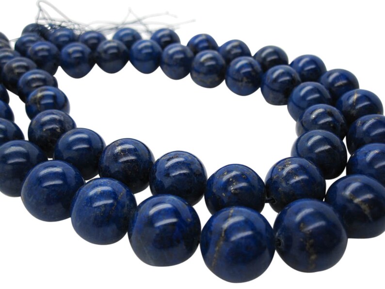 Lapis Lazuli, AAA Grade Lapis Beads, 16mm Smooth Round, Full Strand ...