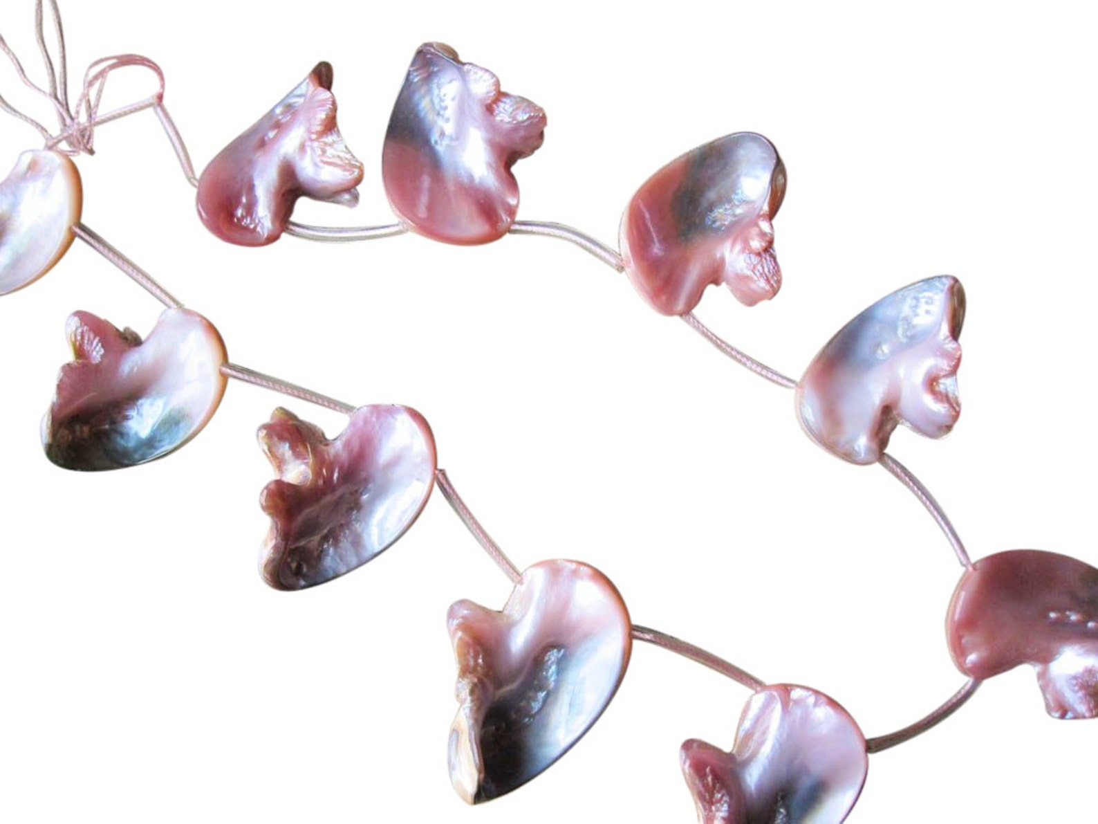 Mother of Pearl Beads | Natural Pink Mother of Pearl | Shell Drops ...