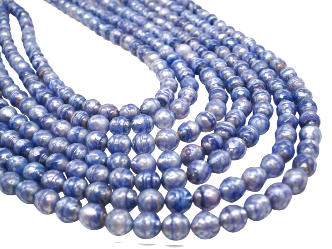 Faceted Pearls, Faceted Freshwater Pearls, Lavender Freshwater Pearls ...