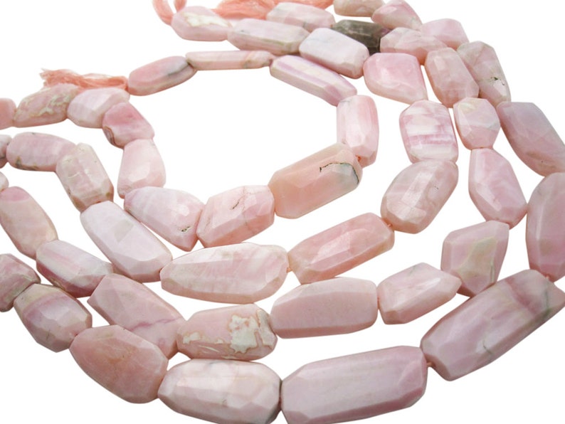 Pink Opal Beads Pink Peruvian Opal Pink Opal Nuggets 16mm x | Etsy