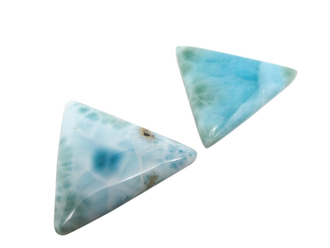 Larimar Cabochon, Triangle Cabochon, Larimar Pendant, Larimar Stone ...