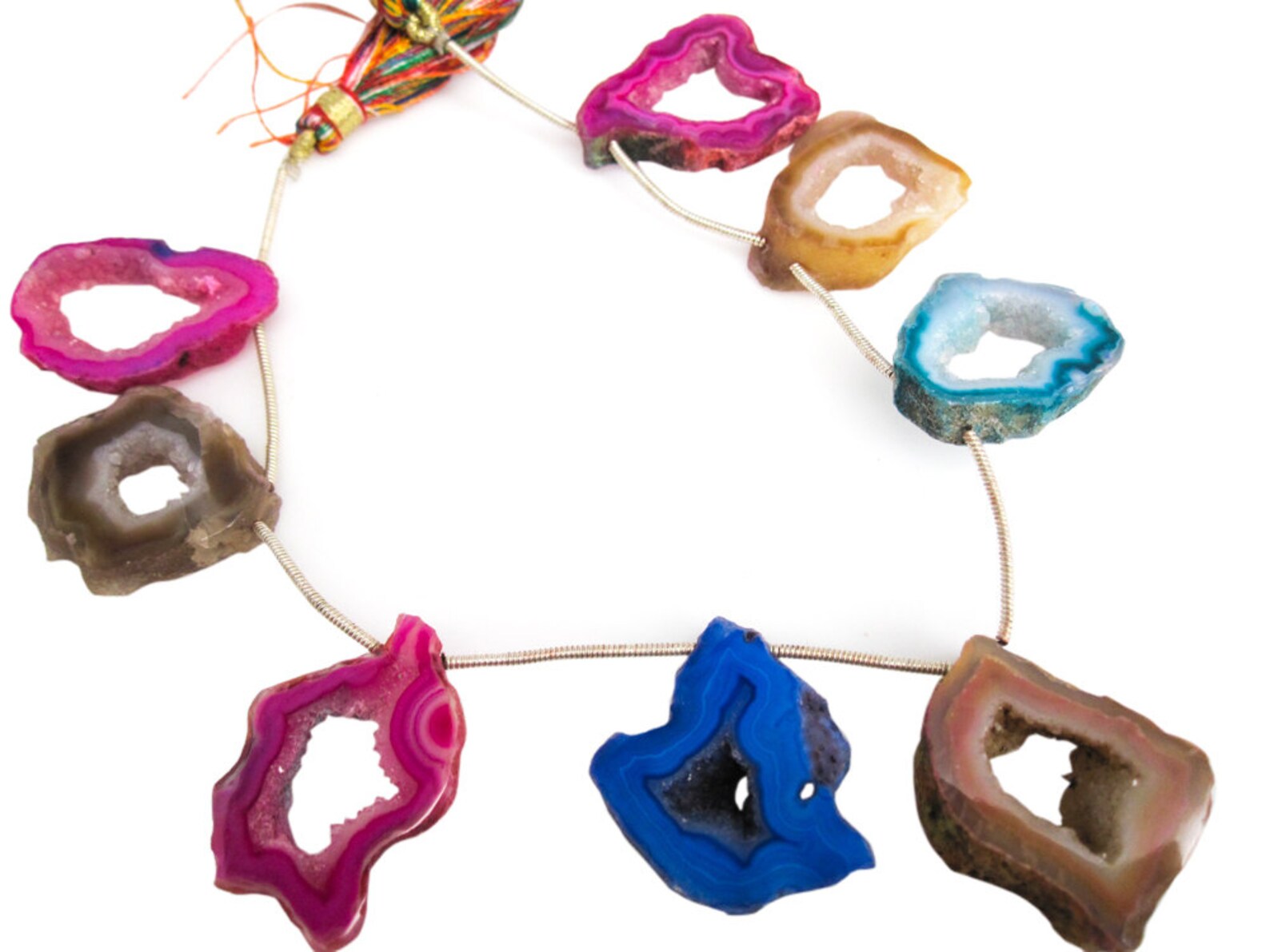 Druzy Quartz Beads Drusy Quartz Beads Multi Color Druzy - Etsy