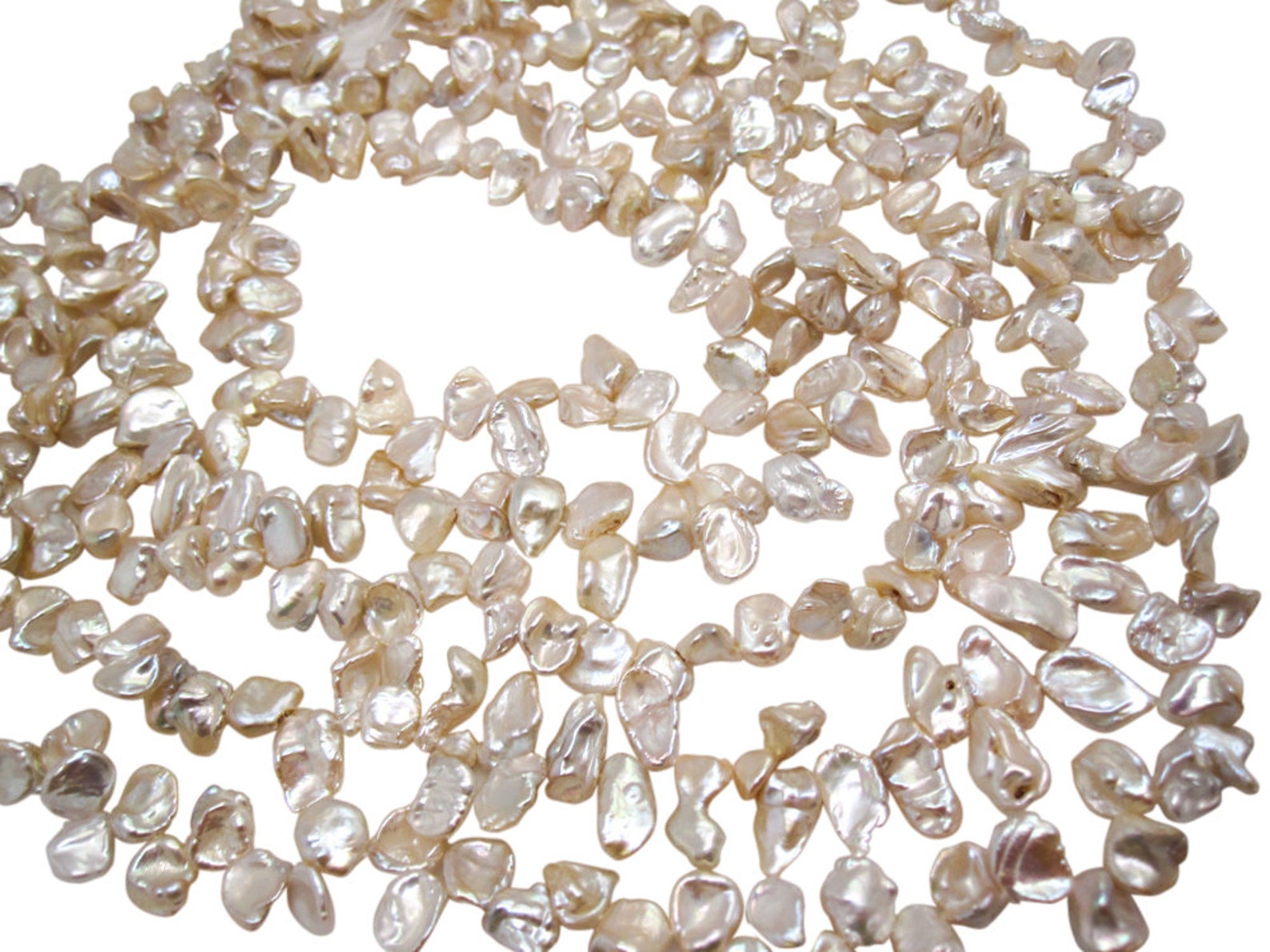 Keishi Pearls Freshwater Cornflake Keshi Pearls 7mm X 10mm | Etsy